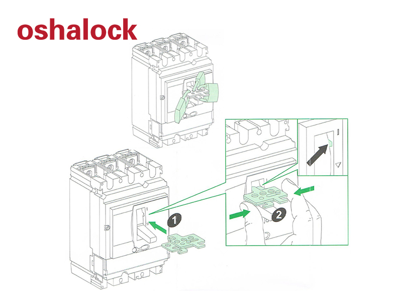 Removable Handle Padlock Device for Schneider low-voltage switch ...