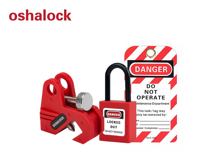 Universal Miniature Circuit Breaker Lockout Device with padlock ...