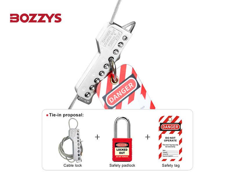 Stainless steel Multipurpose Cable Lockout with Stainless steel cable ...