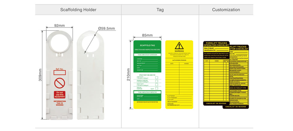 Circular type Multifunctional Scaffolding Tag - China Boshi Safety Padlocks