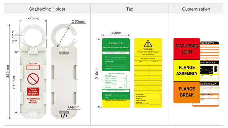 Hook Type Multifunctional Scaffolding Tag - China Boshi Safety Padlocks