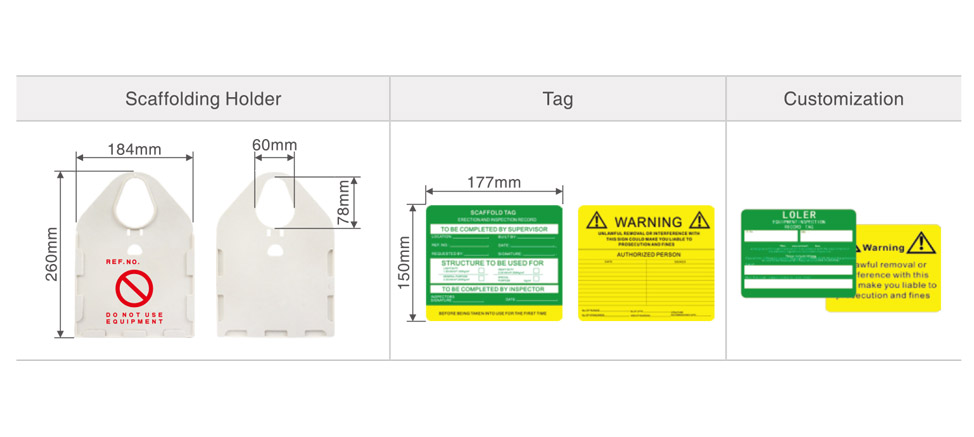 Multifunctional Scaffolding Tag - China Boshi Safety Padlocks