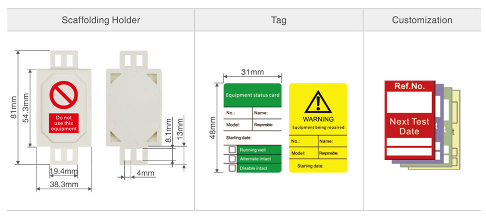 Small Multifunctional Scaffolding Tag - Bozzys - Wenzhou Boshi Safety ...
