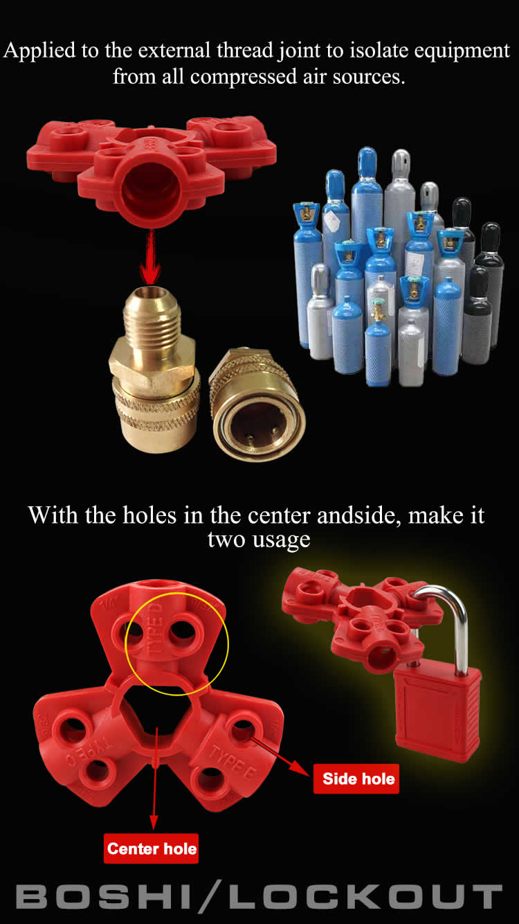 Pneumatic quick disconnect lockout BD-Q01 - China Boshi Safety Padlocks