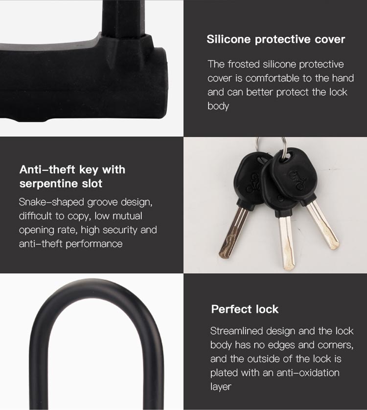 Alloy steel silicone U type lock PL-G1L - Bozzys - Wenzhou Boshi Safety ...